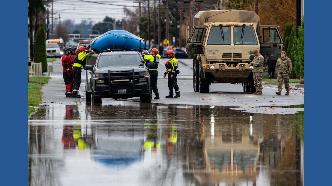 Historic rains and flooding trigger dramatic rescues in Washington ...