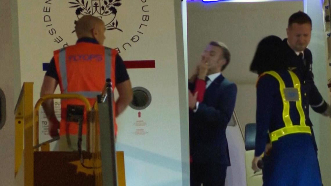 France president Macron explains wife Brigitte's playful push in Vietnam visit | kens5.com