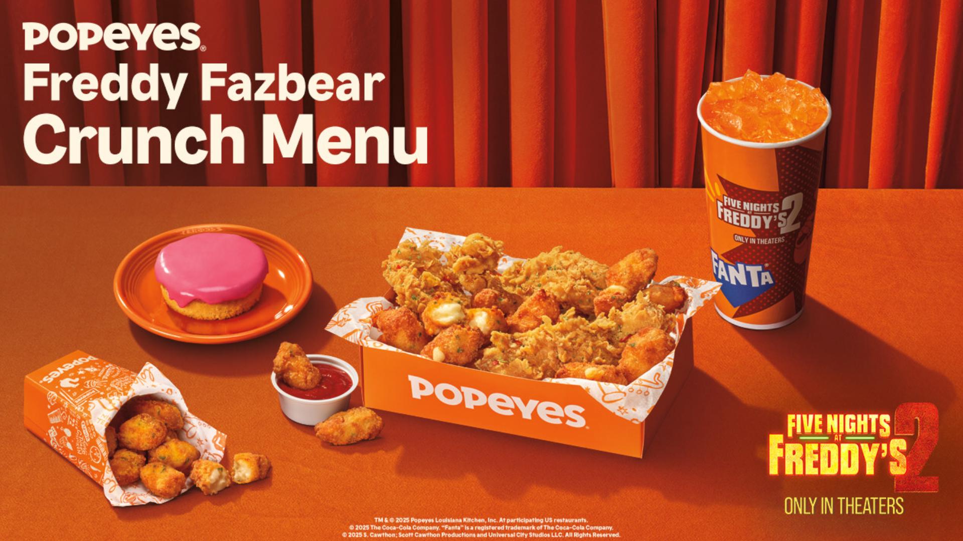 Popeyes launches special ‘Five Nights at Freddy’s’ menu ahead of new film | kens5.com