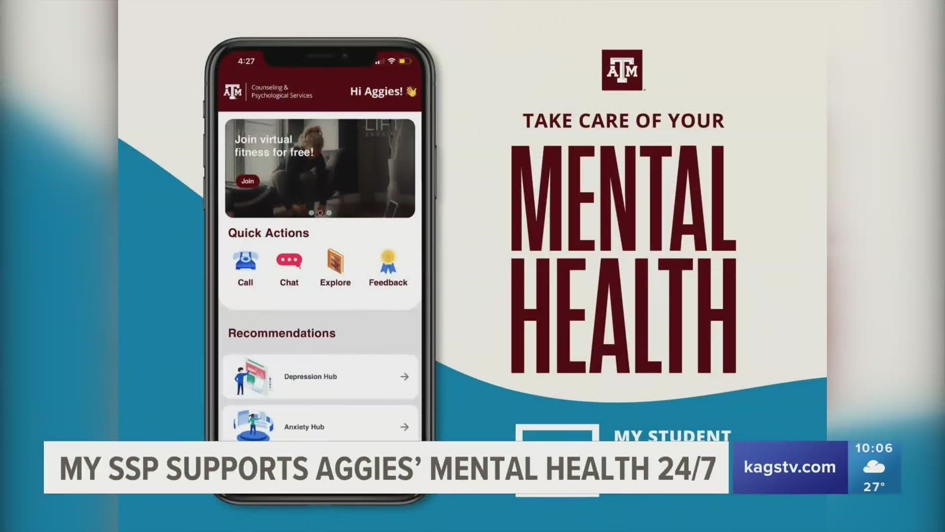 My SSP is helping support Aggie students and staffs mental health | kens5.com