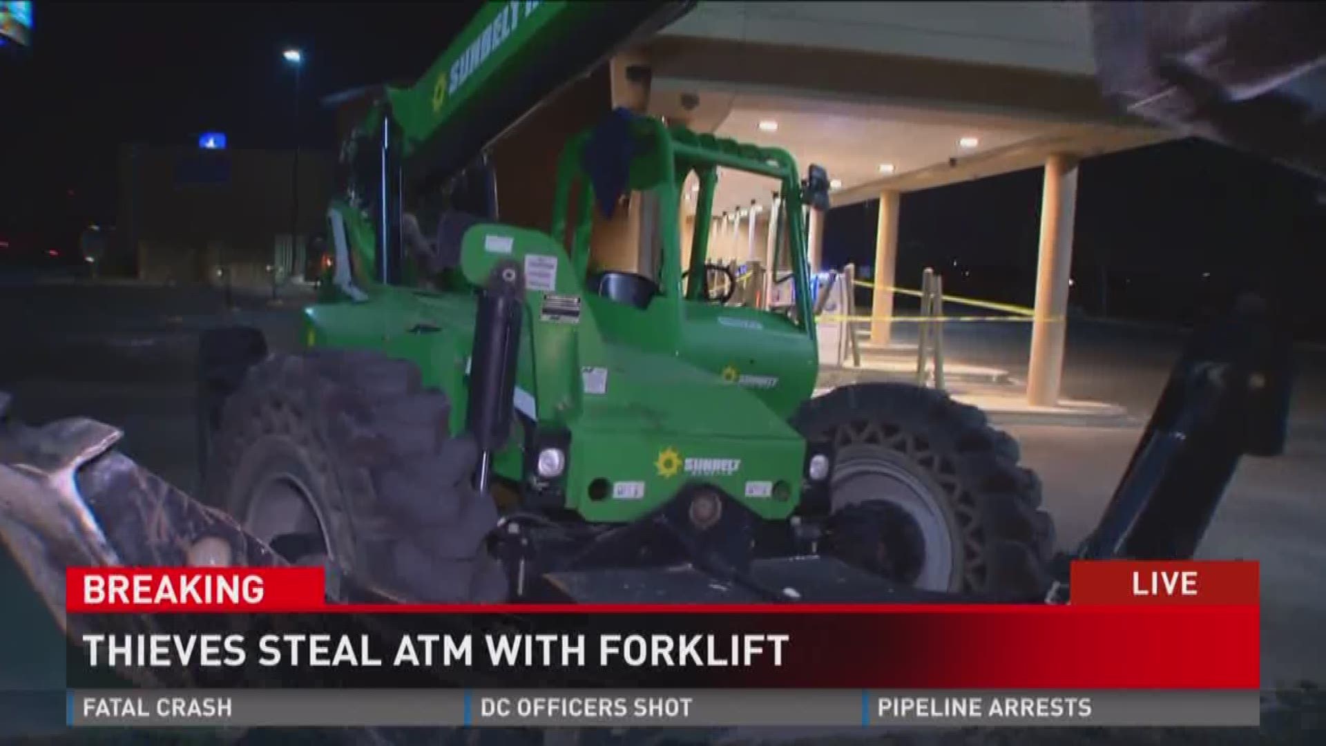 Second ATM theft using forklift; ATM dropped on I-35 access road ...