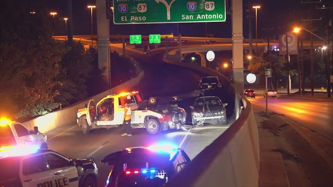 Wrong-way driver crashes into multiple vehicles overnight near major ...