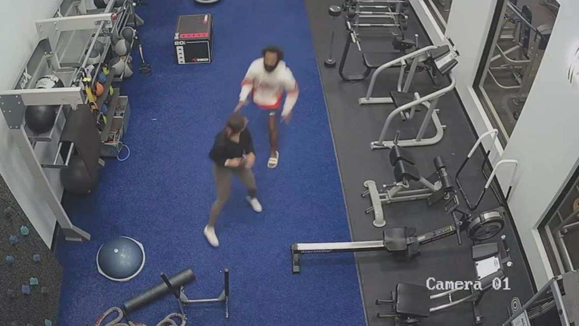 Woman caught on camera fighting off attacker at apartment gym | kens5.com