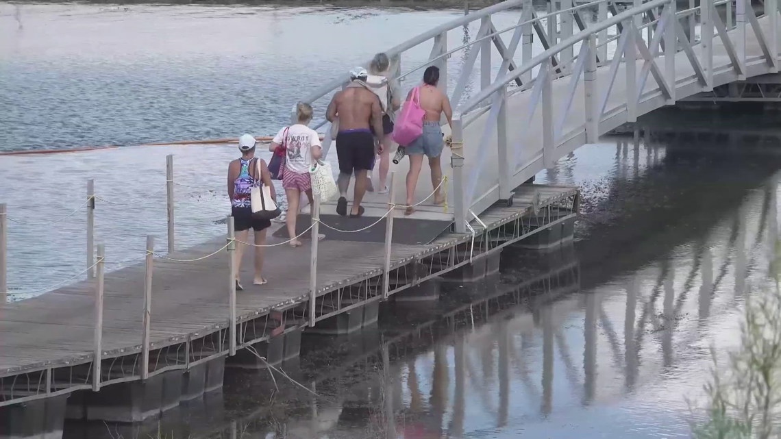 Lake levels increase after recent rains prompting tourists and visitors ...