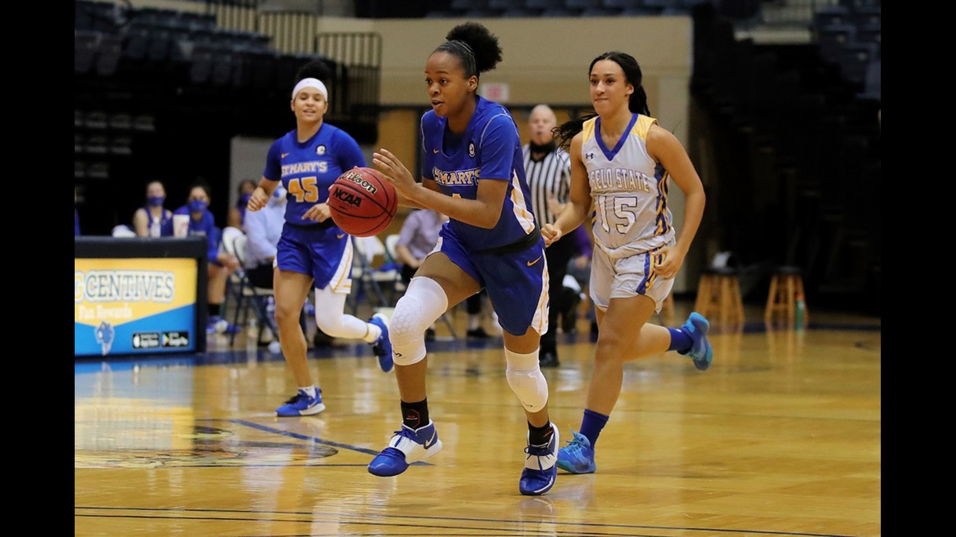 St. Mary's University Rattlers women's basketball team defeats Angelo ...