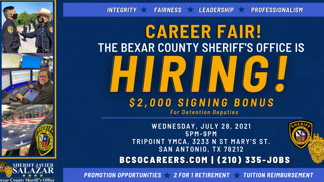 BCSO offers $2,000 signing bonus to detention deputies, job fair taking ...