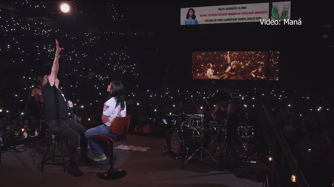 Maná honors Uvalde school shooting victim Maite Rodriguez during San ...