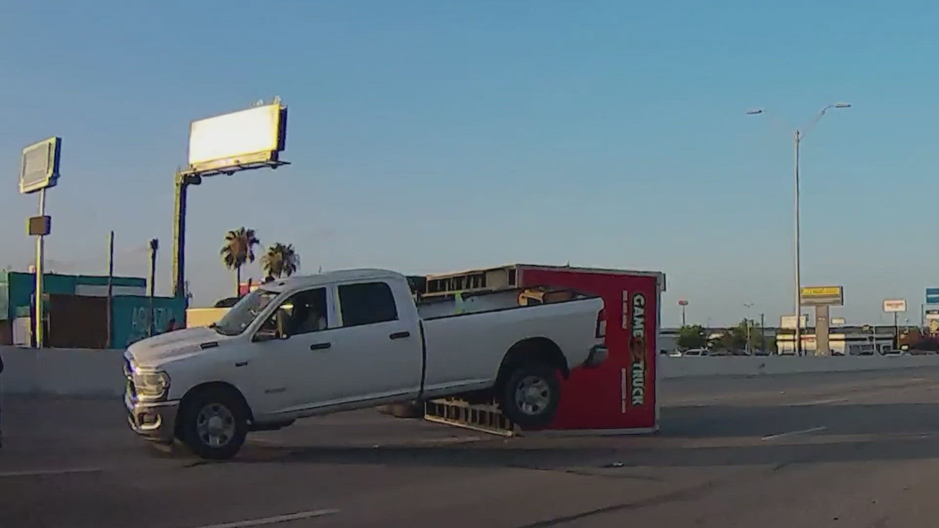 Overturned big rig blocking Loop 410 near I-10 interchange Sunday ...