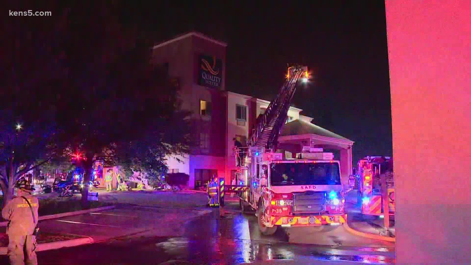 Officials on scene working to put out hotel fire on the northeast side ...