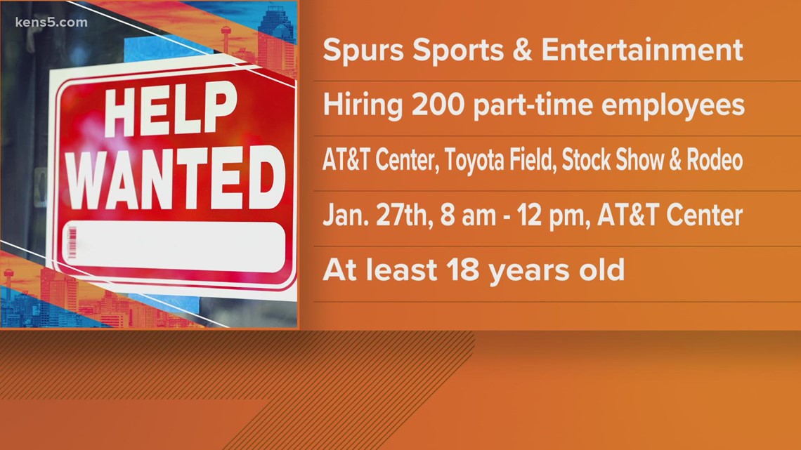 Join the Spurs! Job fair for part-time positions at San Antonio Stock ...