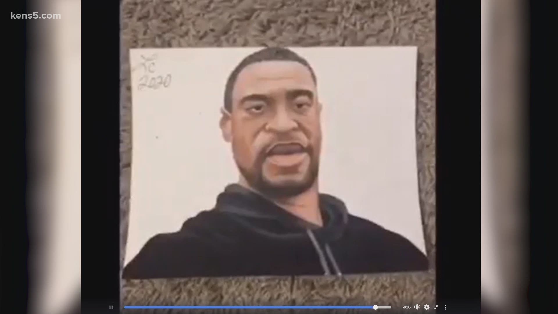 Honoring George Floyd through art | kens5.com