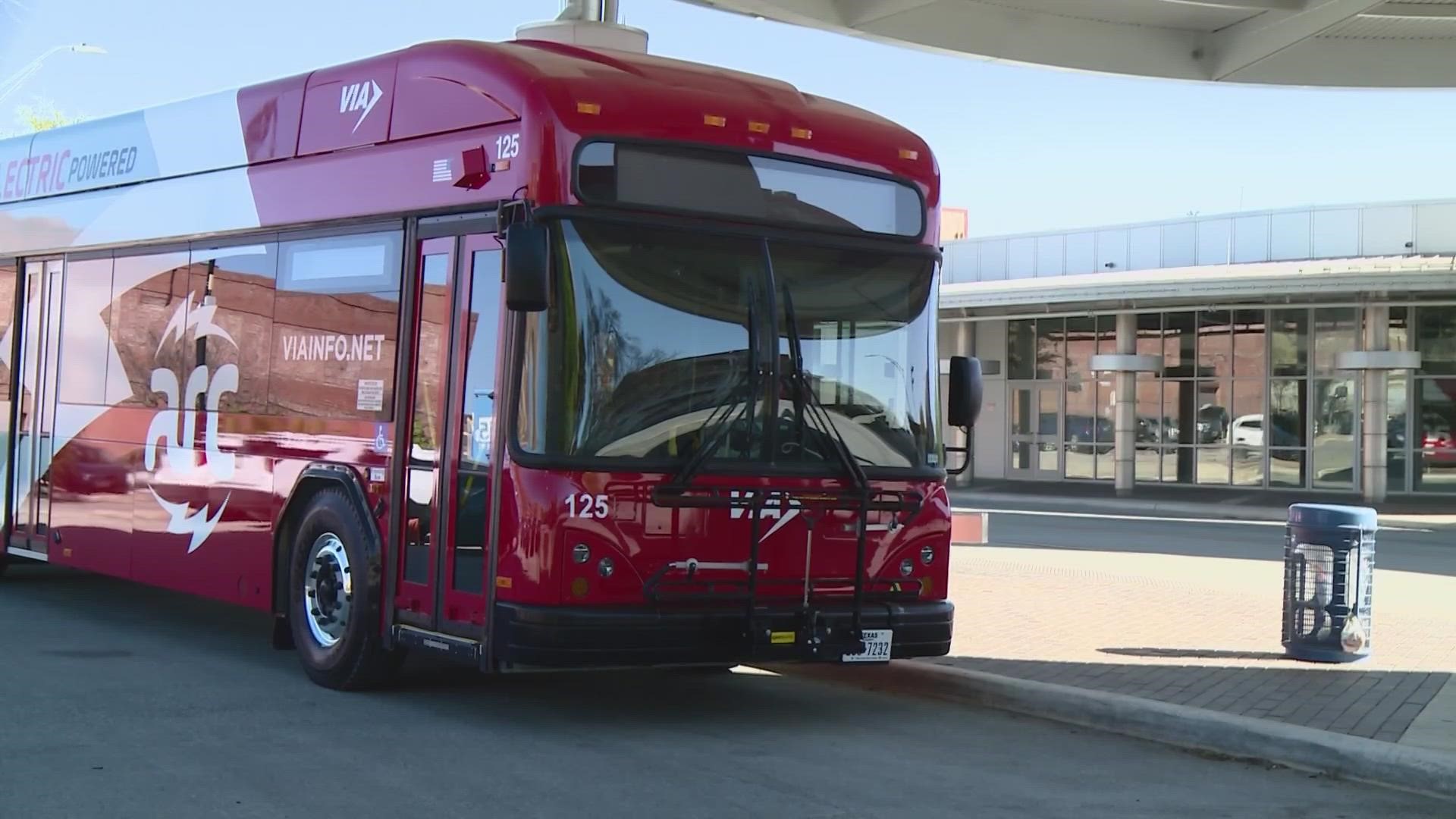 VIA unveils electric busses | kens5.com