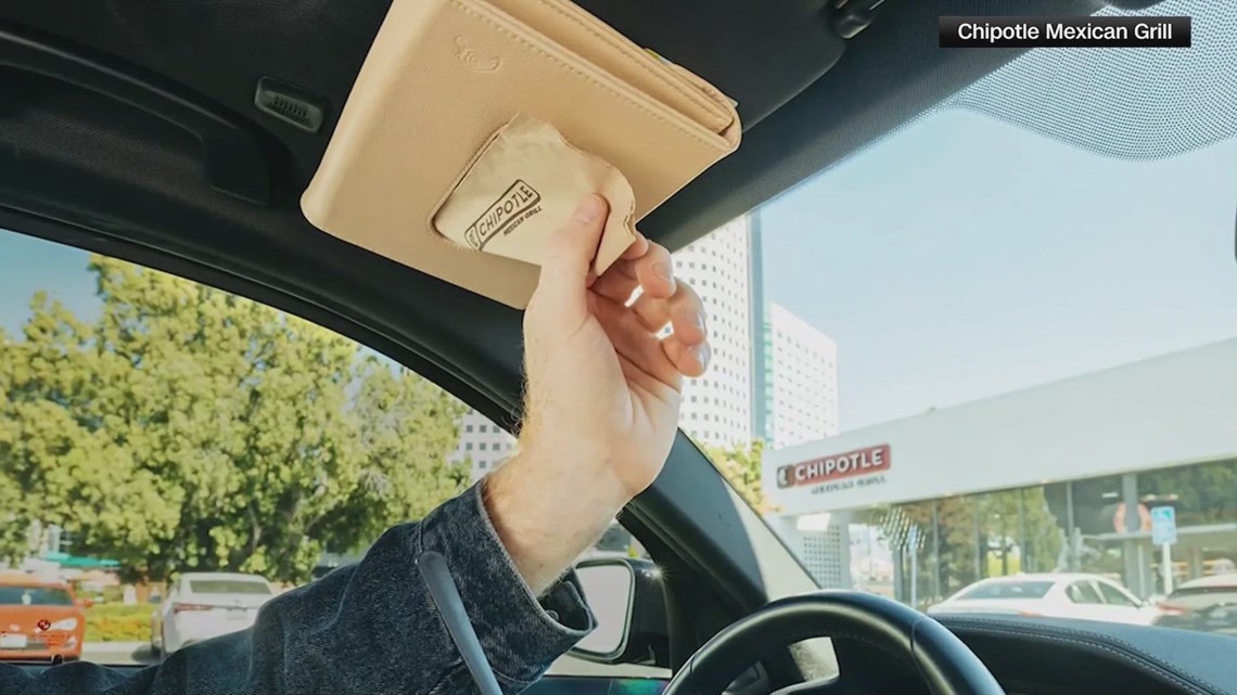 Chipotle now selling car napkin holders to eat burritos on-the-go ...