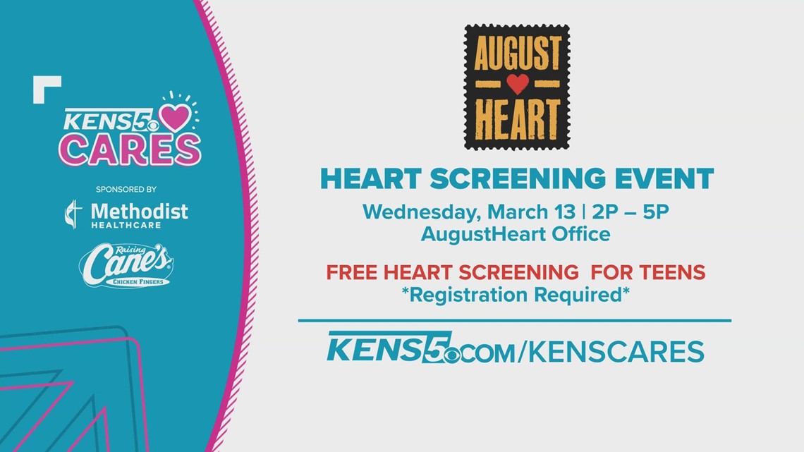 KENS 5 partnering with August Heart for free heart screening event for ...