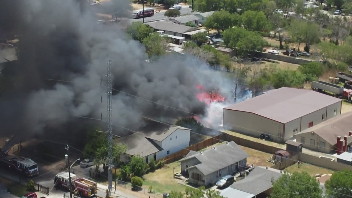 Large fire on west side of San Antonio | kens5.com