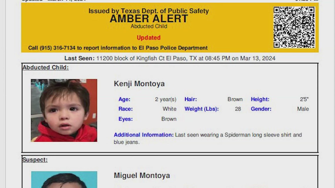 Amber Alert for missing two-year-old | kens5.com