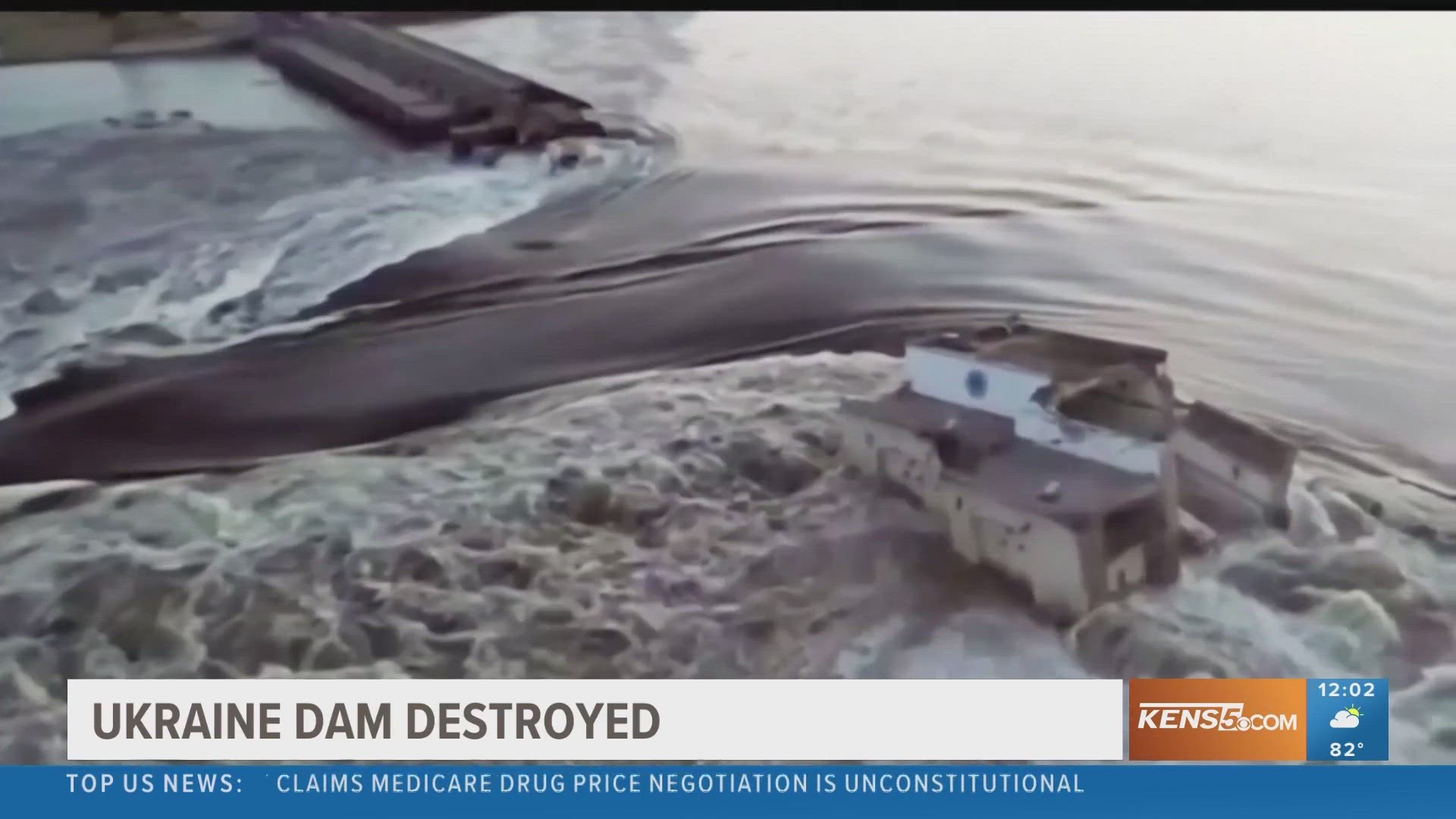Dam explosion causing flooding in Russian controlled territory of ...