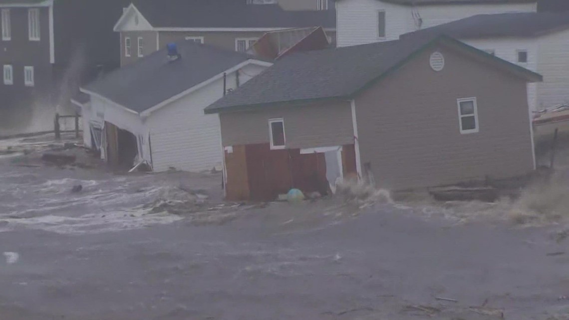 Homes washed out to sea as Fiona slams Canada | kens5.com
