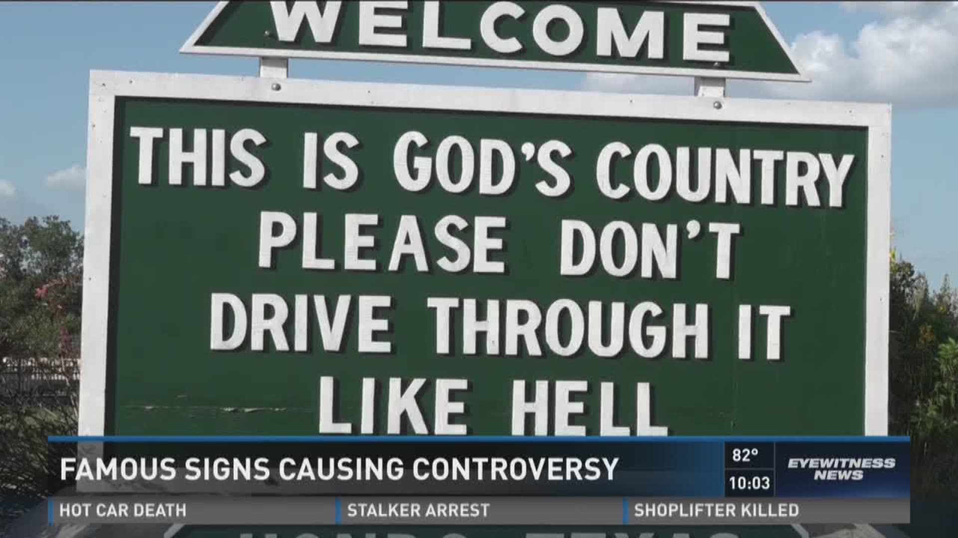 Hondo residents rally to save iconic 'God's Country' signs | kens5.com