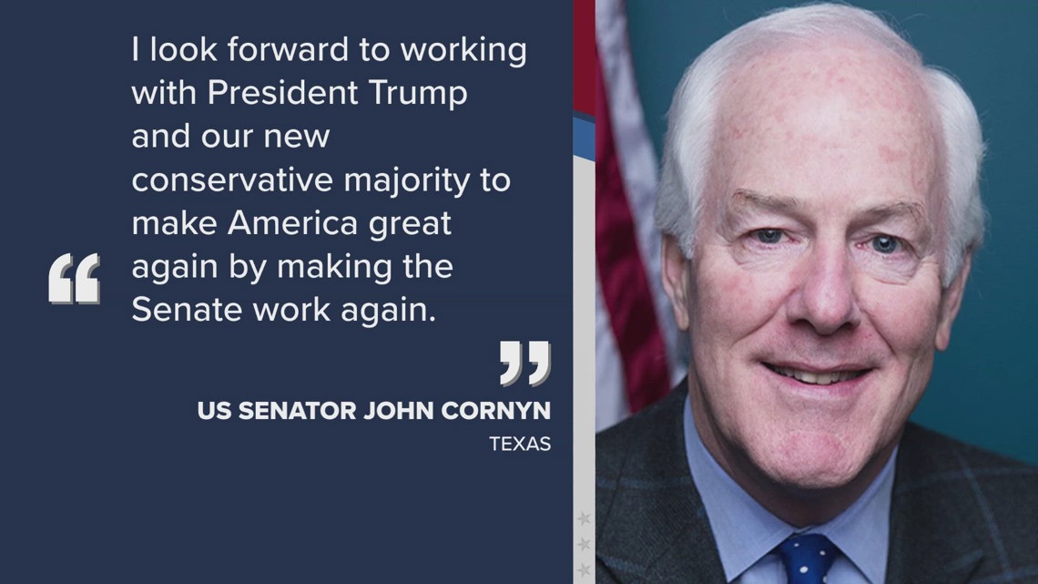 U S Senator John Cornyn Responds To New Conservative Senate Majority u-s-senator-john-cornyn-responds-to-new-conservative-senate-majority
