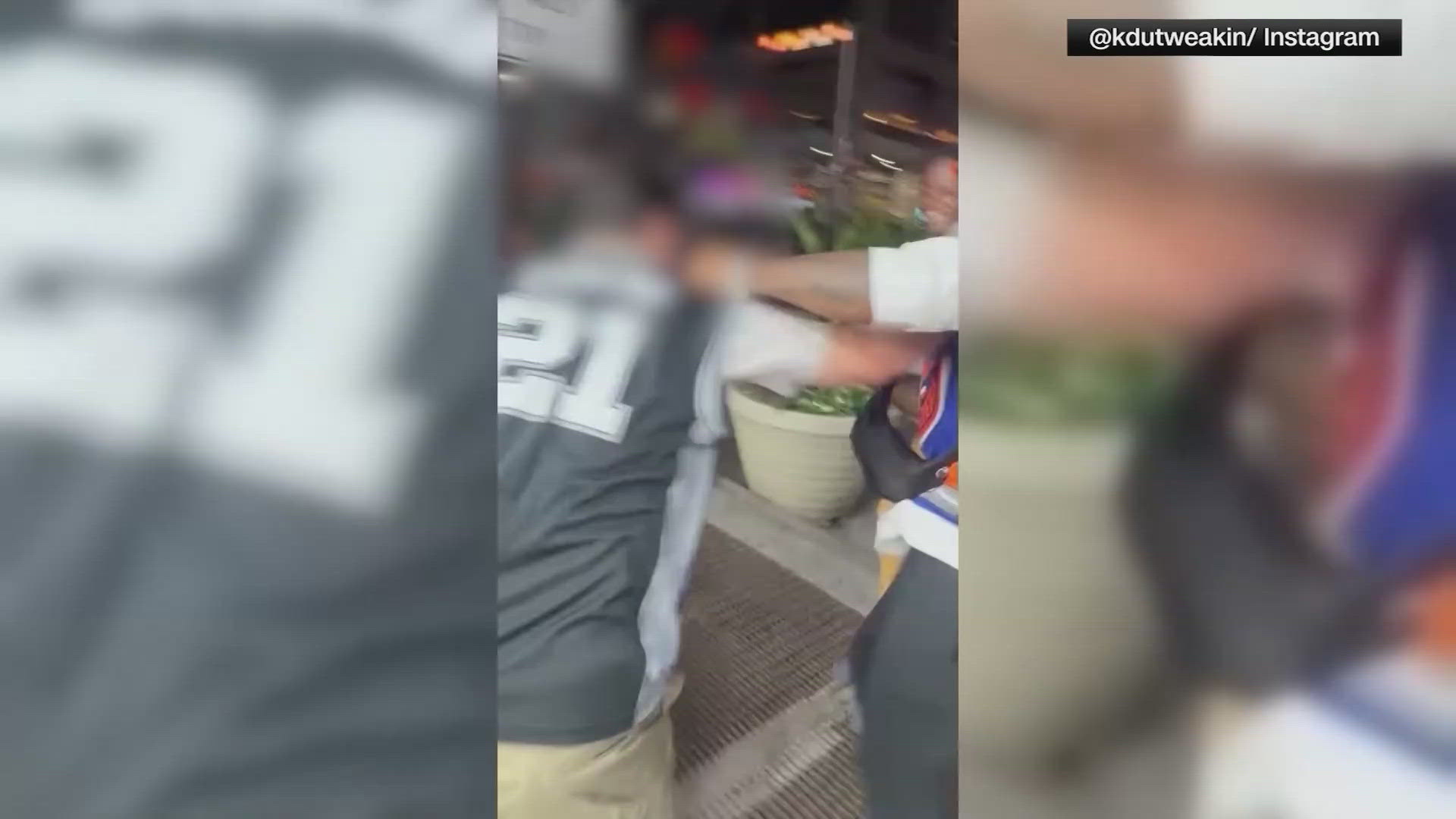 New York erupts into chaos as Spurs fans attacked after Knicks lose ...