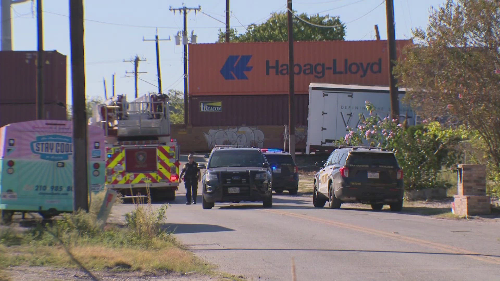 Semi-truck carrying Austin high school's band equipment hit by train ...