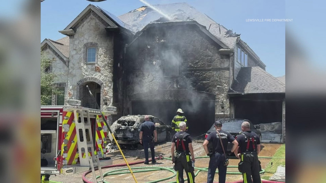 North Texas house fire possibly sparked by Tesla charger, officials say ...