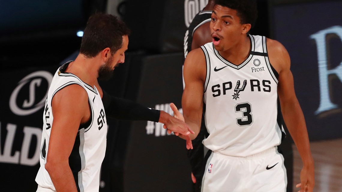 SPURS WIN: Derrick White scores 24, draws 5 charges in 129-120 victory ...