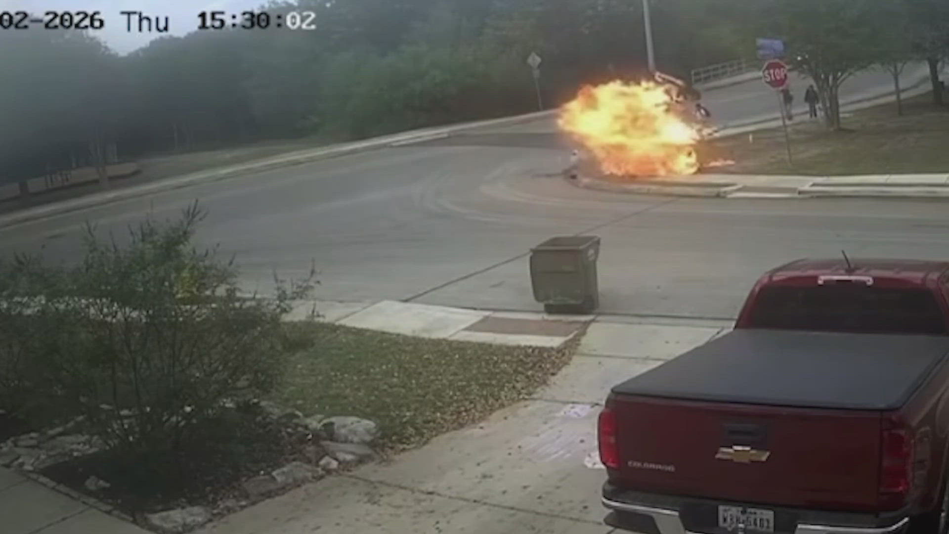 'I cannot believe that just happened:' Close call caught on camera as ...