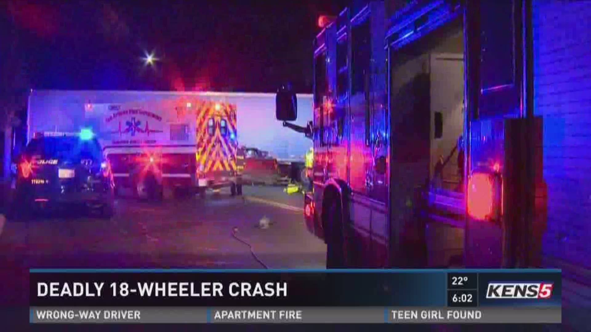 One Dead In Accident Involving 18 Wheeler