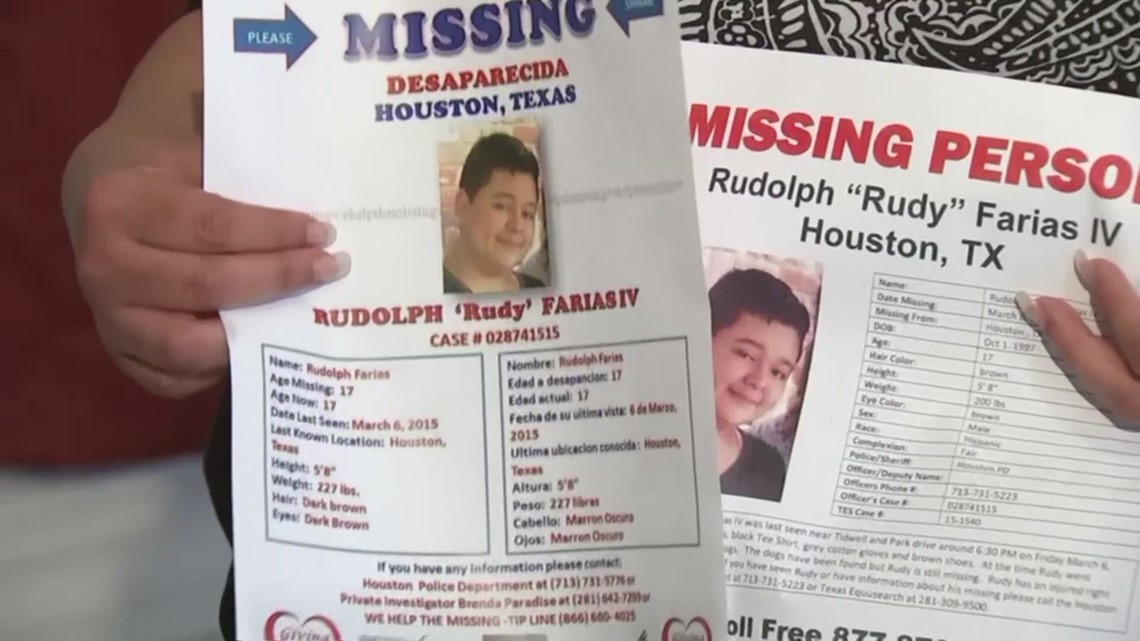 Rudy Farias was with his mom for the last eight years, Houston police ...