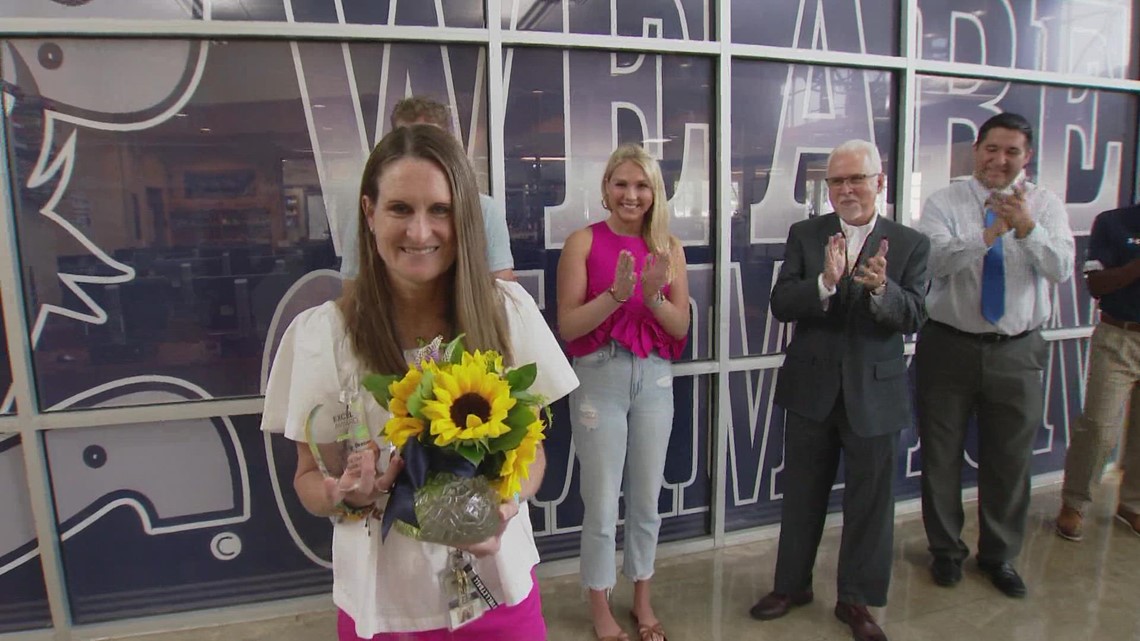 Jennifer Breuer wins KENS 5 EXCEL Award for Boerne ISD | kens5.com