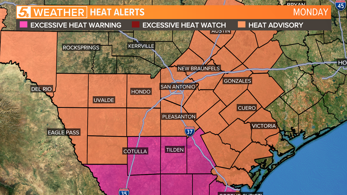Heat Advisory for most of South Texas through 8 p.m. | kens5.com