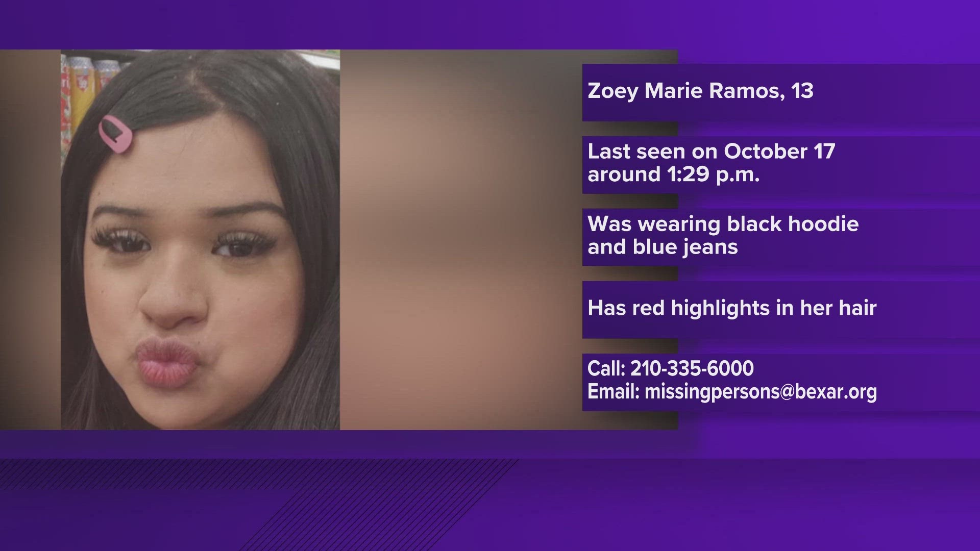 Officials searching for missing teen last seen Oct. 17 | kens5.com