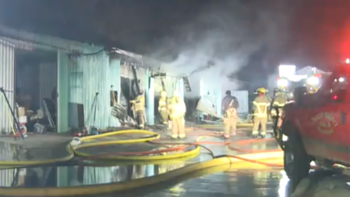Fire breaks out at a storage facility on the east side | kens5.com