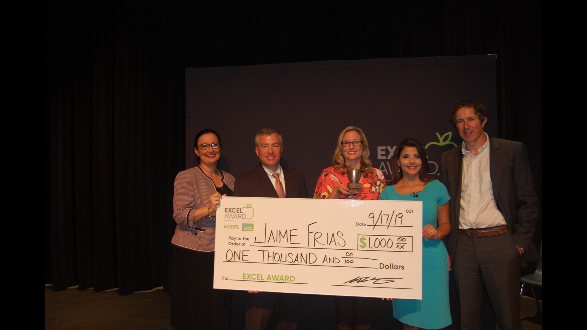 Jaime Frias wins KENS 5 Credit Human EXCEL award for Northside ISD ...