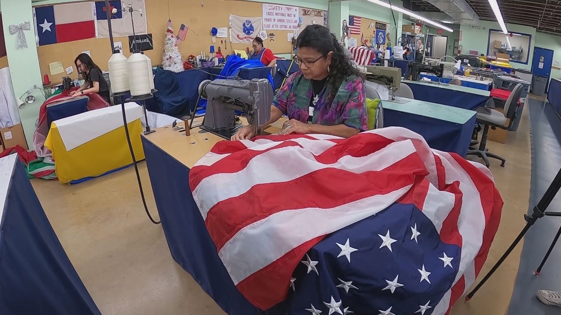 Local shop in San Antonio stitches flags with pride | kens5.com