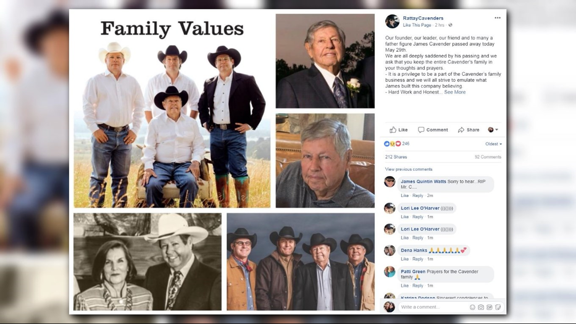 Cavender's Boot City founder James Cavender passes away | kens5.com