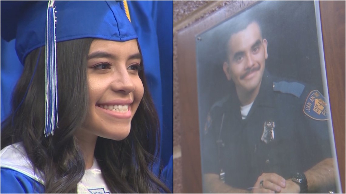 SAPD escorts slain officer's daughter for her high school graduation in ...
