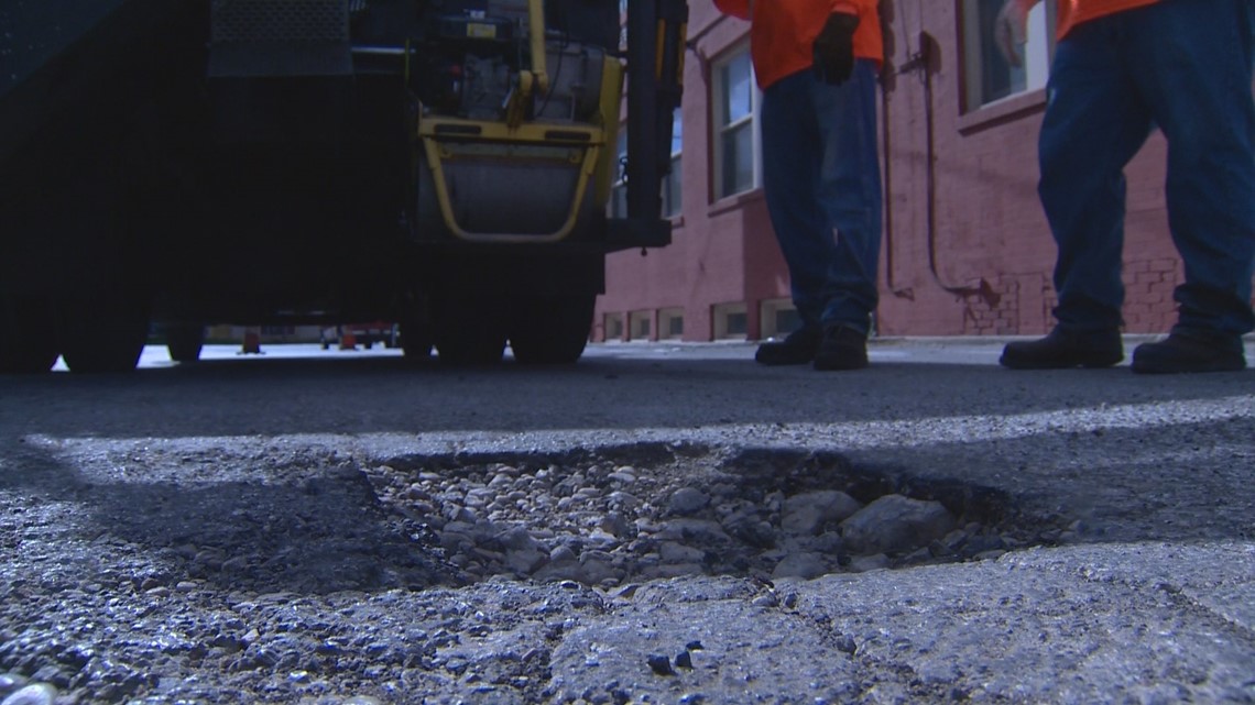 A day fixing potholes on San Antonio streets | kens5.com