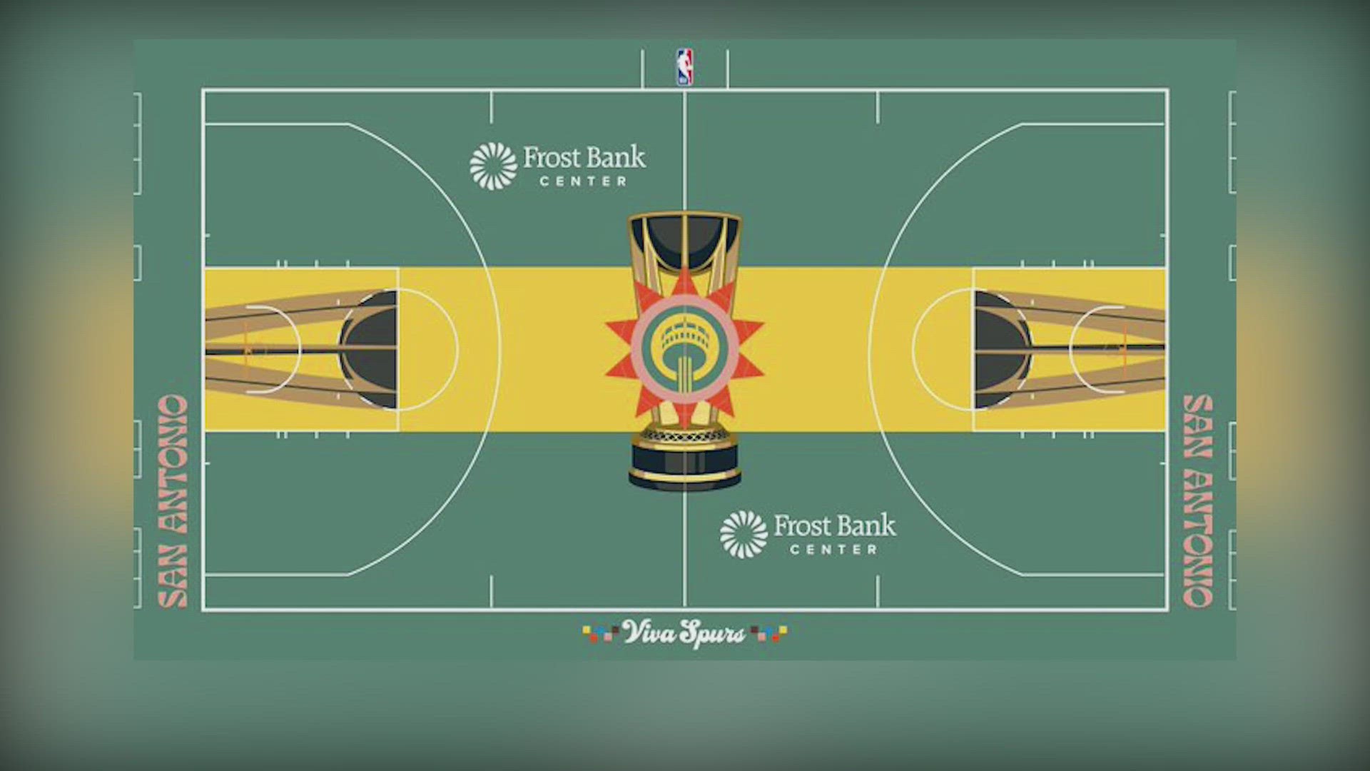 Spurs' in-season tournament court design features Tower of the Americas ...