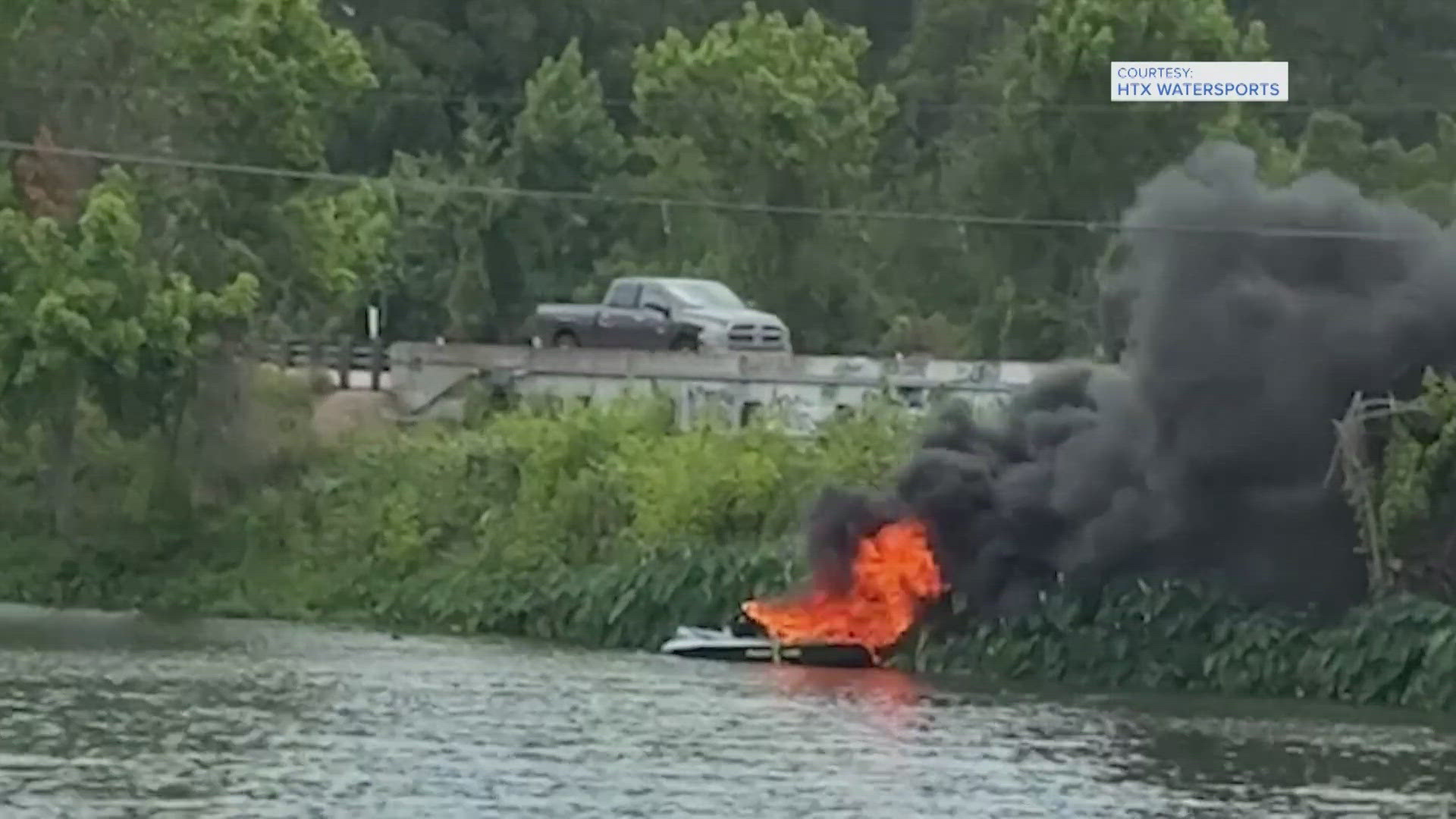Jet ski explosion on Lake Conroe sends teenager airborne | kens5.com