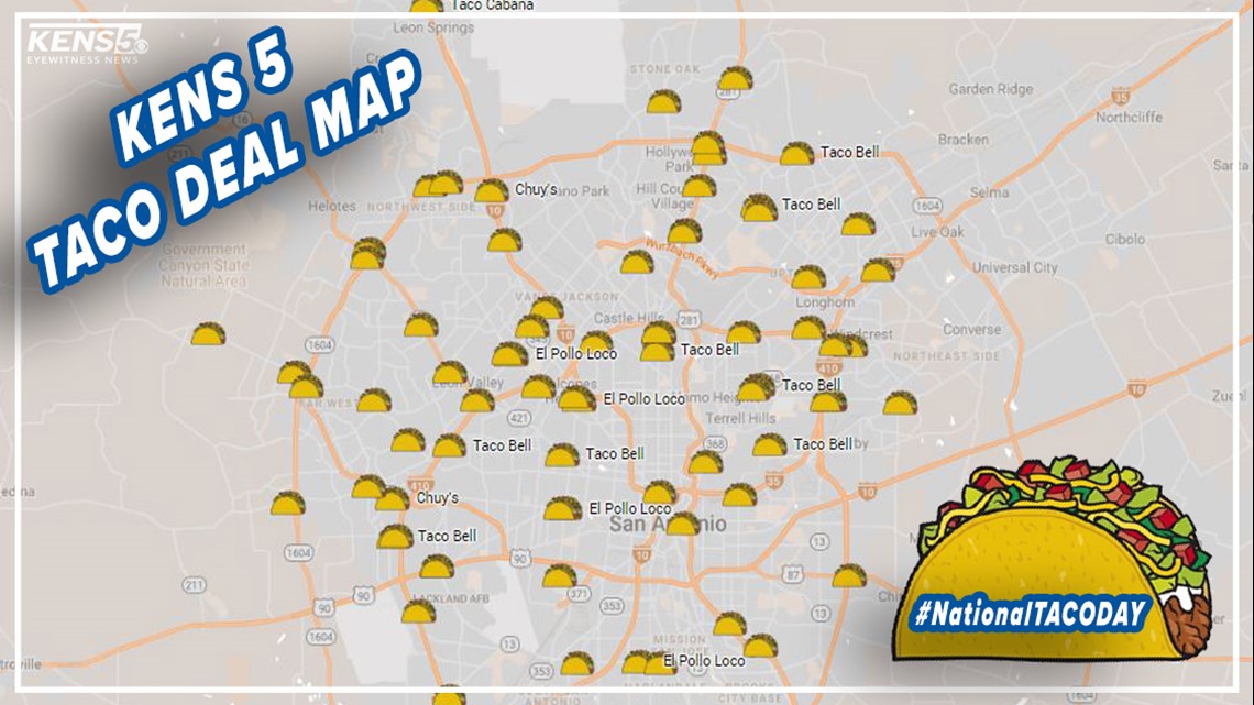 TACO DEAL MAP: Find all of the best specials using our interactive taco ...