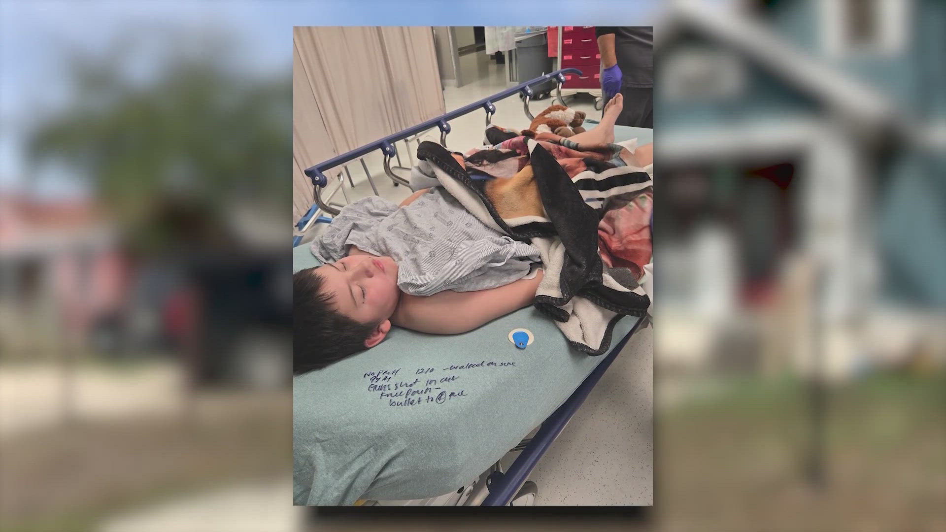 Mother speaks out after 9-year-old son hit by bullet while watching ...