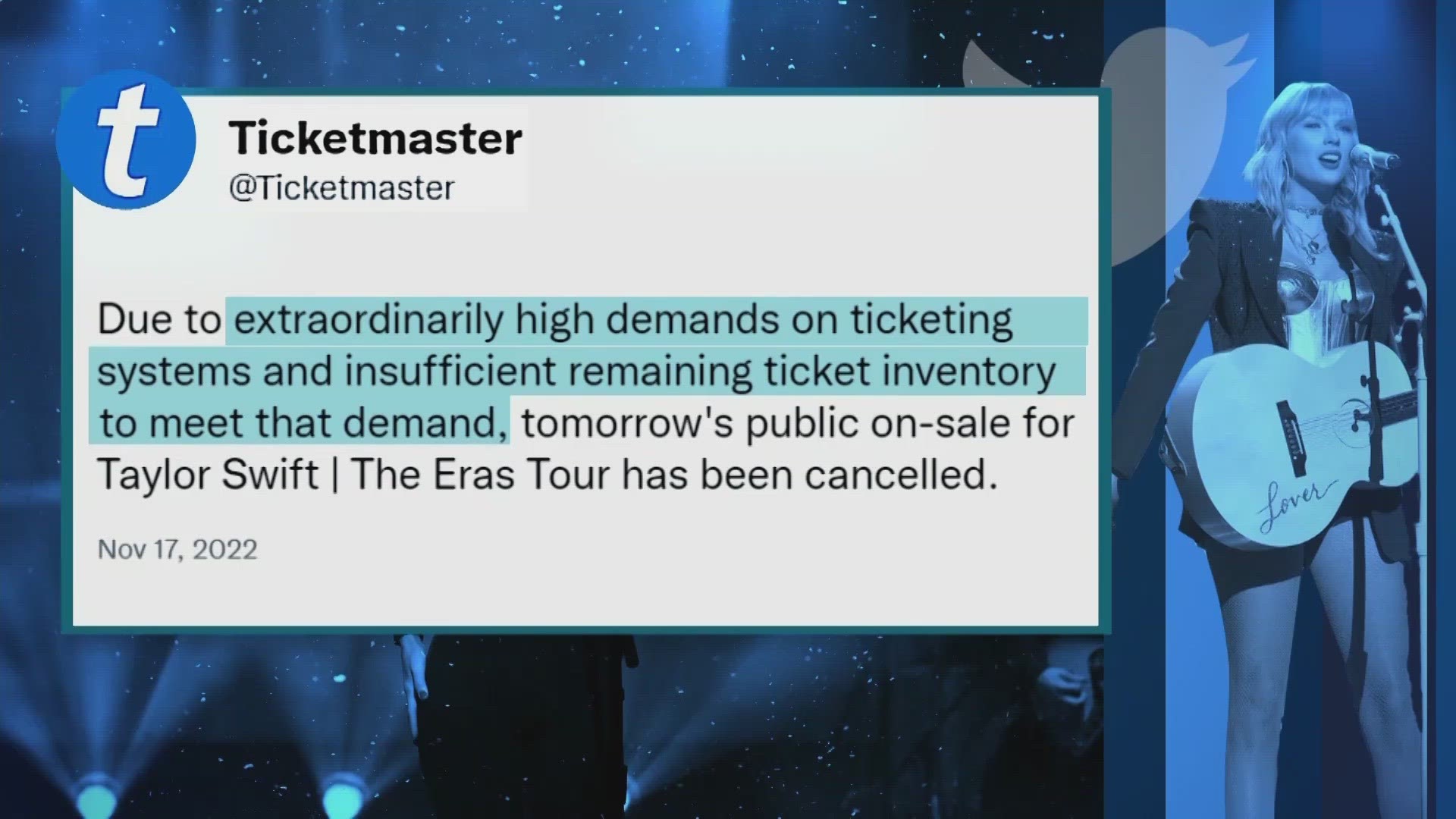 Taylor Swift fans suing Ticketmaster and Live Nation for fraud | kens5.com