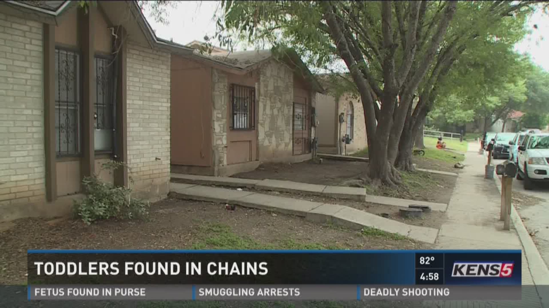 Children chained in back yard saved by 911 call | kens5.com