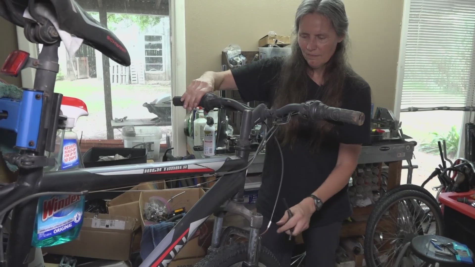 East Texas "bike lady" turns forgotten bicycles into lifelines for those in need | kens5.com