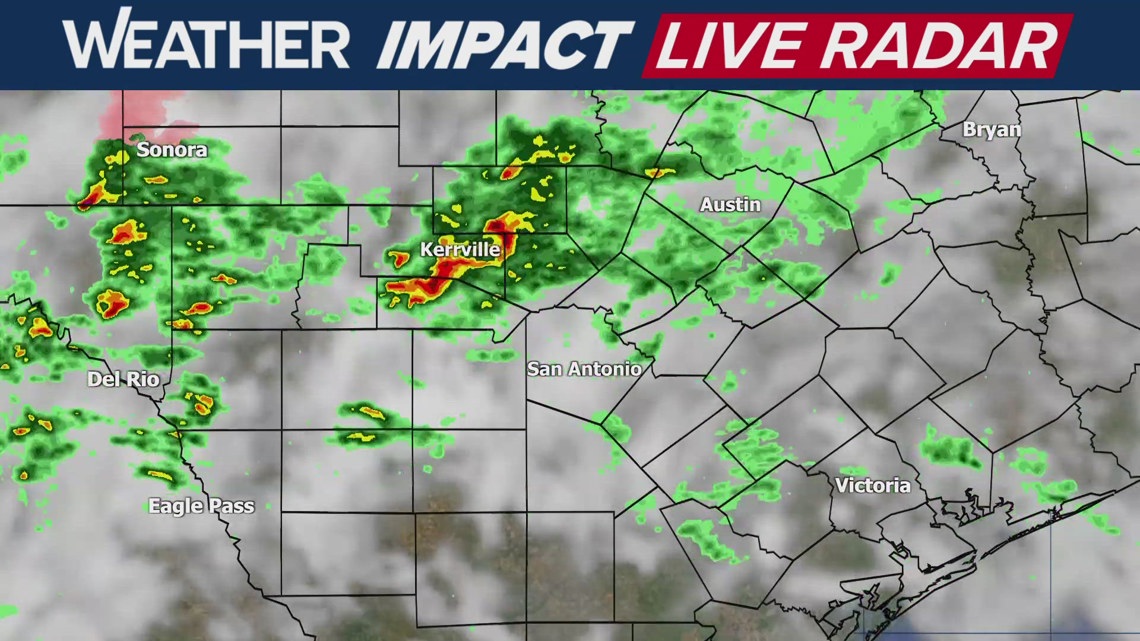 Active radar as thunderstorms roar over Hill County ahead of winter ...