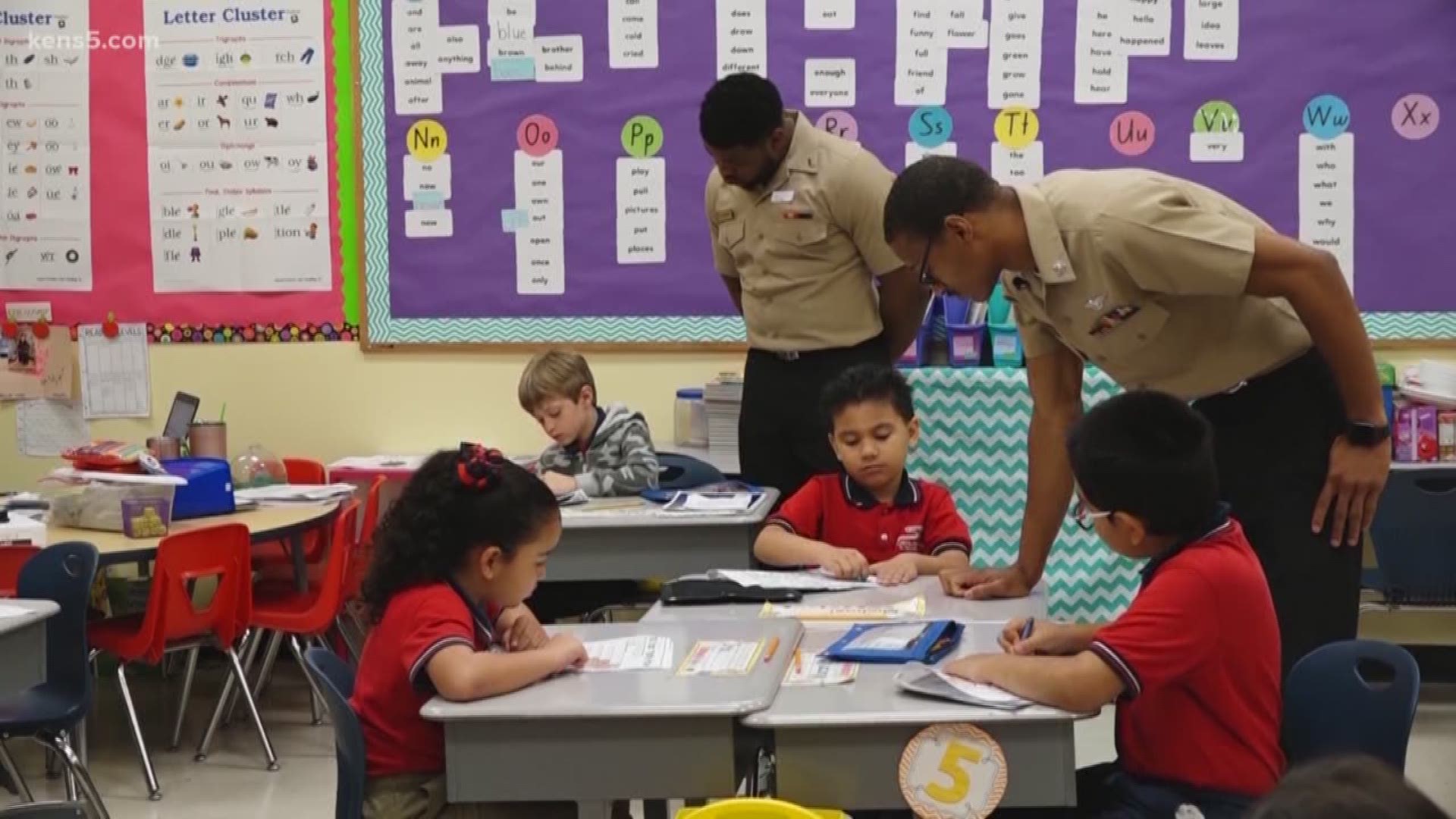 Navy sailors mentor local youth | kens5.com