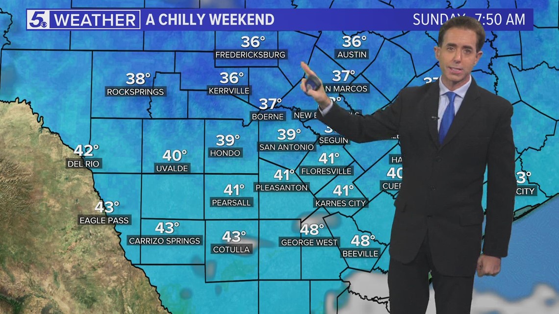 Hill Country areas could see near-freezing temperatures this weekend ...